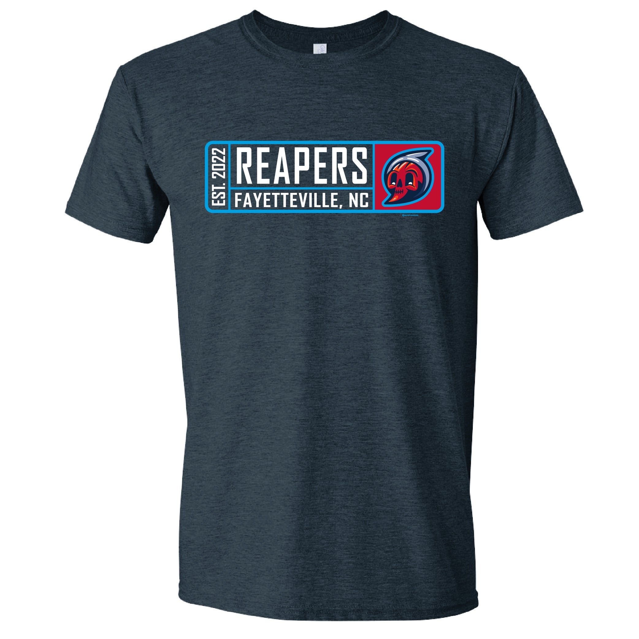 Unisex REAPERS Rebrand Tee Heather Navy - TAGGED | MARKSMEN MERCHANDISE