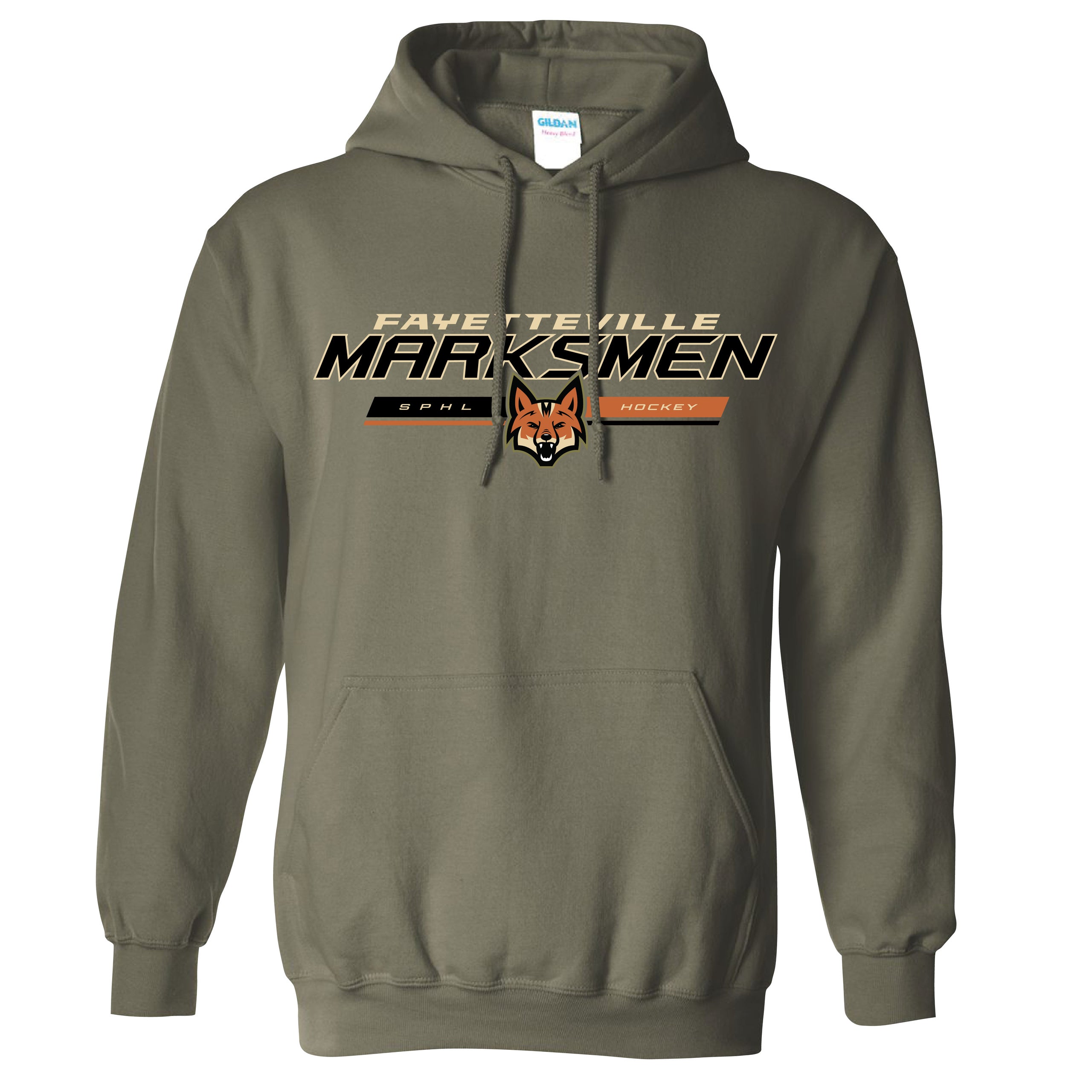 Unisex MARKSMEN Hoodie Military Green - SHALE | MARKSMEN MERCHANDISE