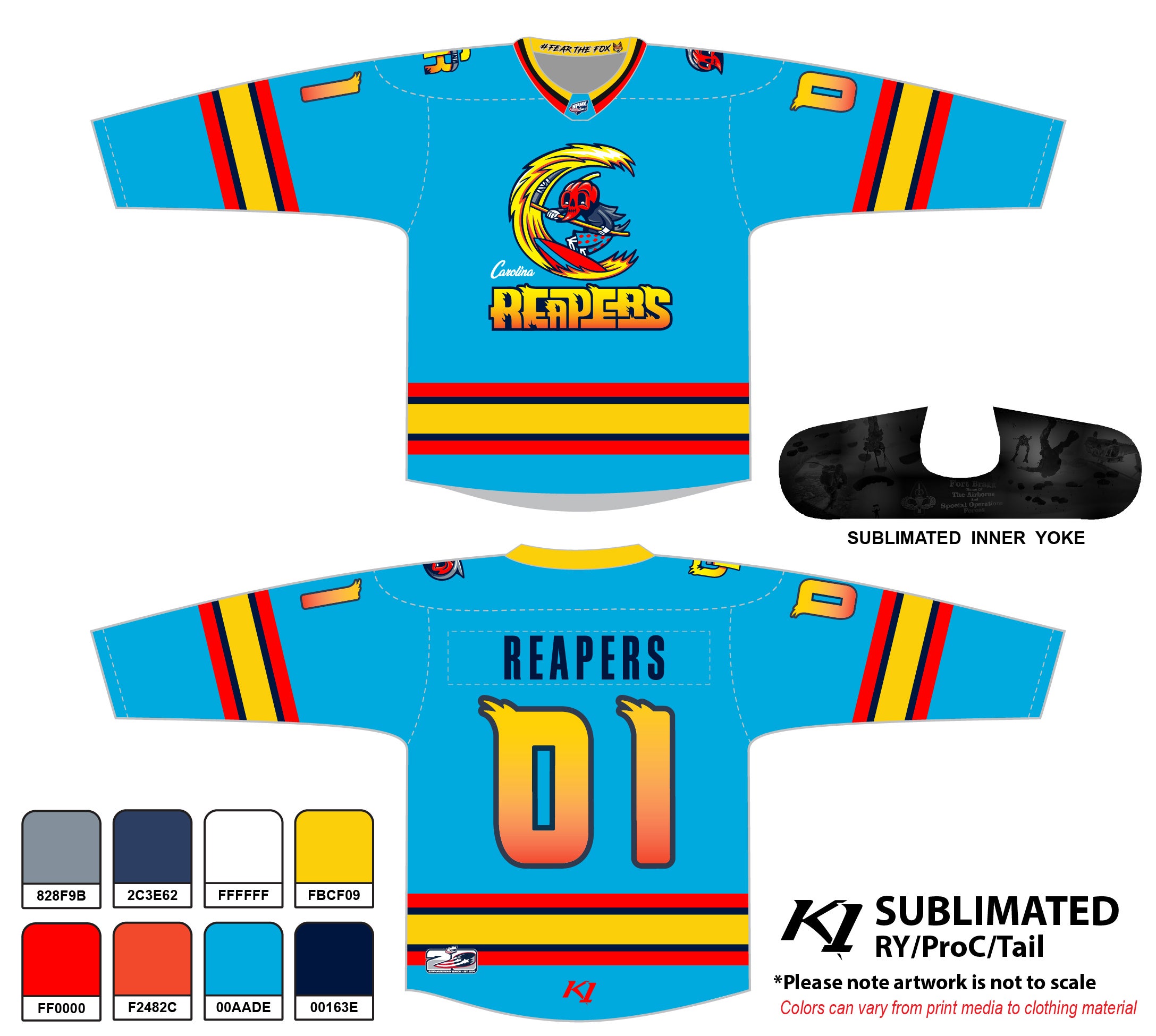 Replica REAPERS Jersey (23) - Light Blue | MARKSMEN MERCHANDISE